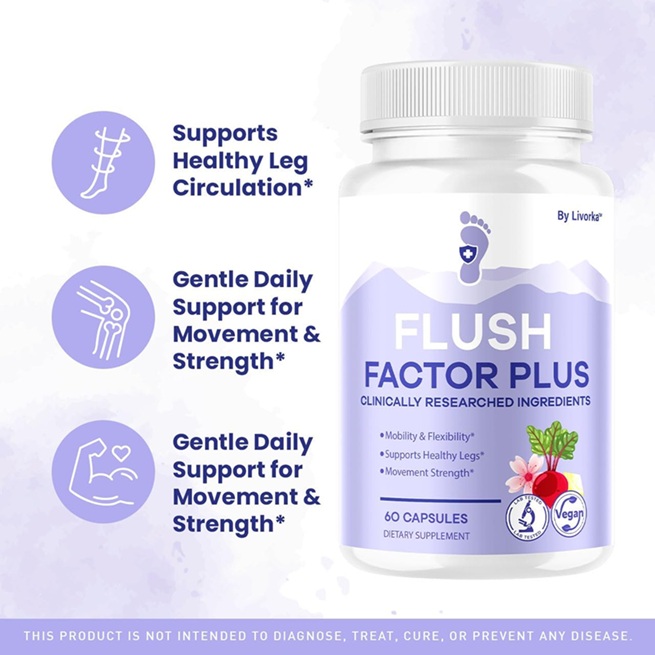Flush Factor Plus – Swollen Feet Relief Formula for Natural Leg ...